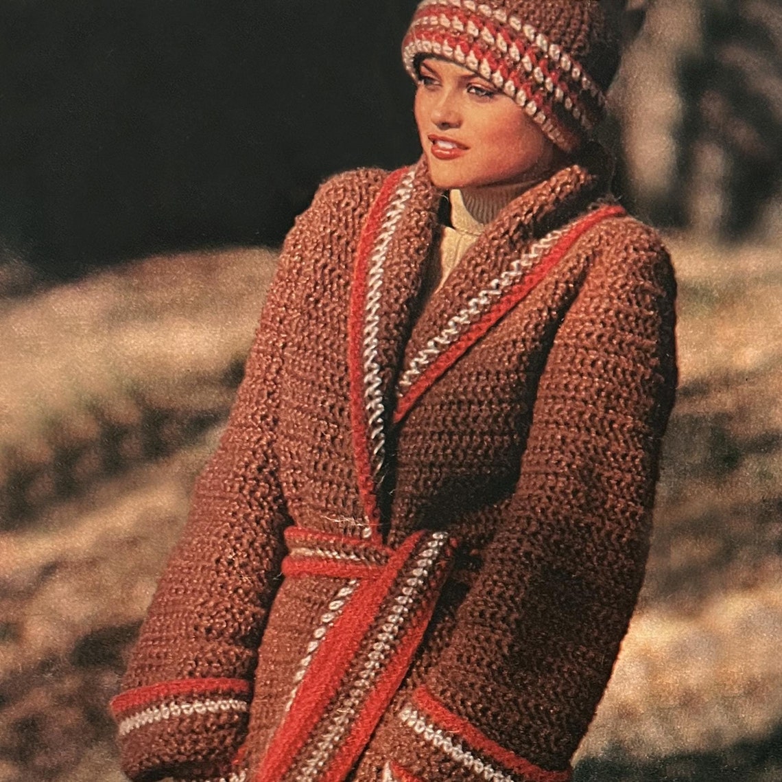 PDF Retro CROCHET Wrap Coat Digital Download Vintage Pattern 1970's - Etsy