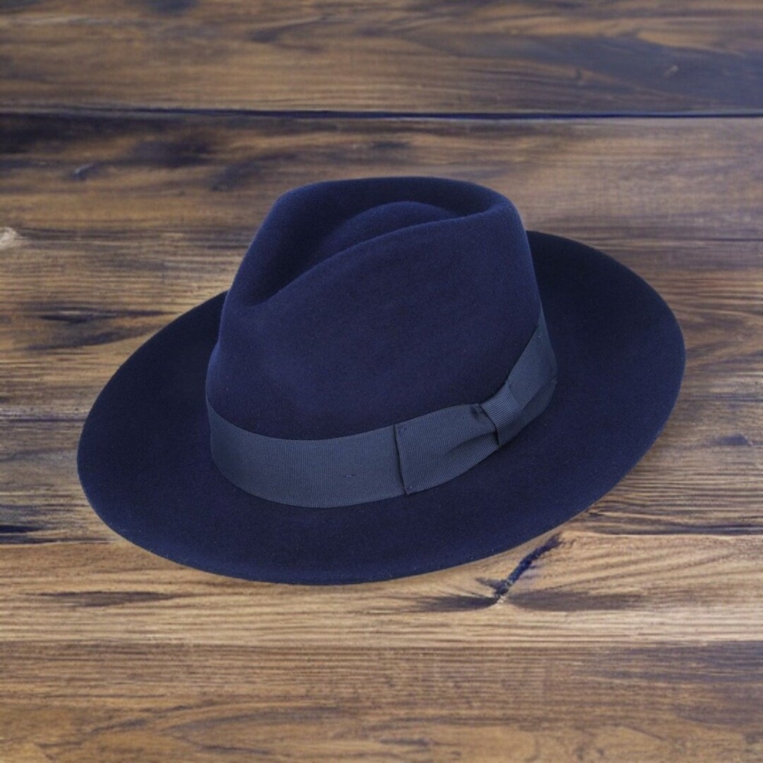 Classic Wide Brim Wool Fedora Hat by Gladwin Bond Grace - Etsy UK