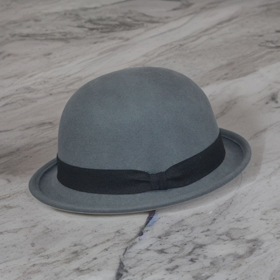 Bowler Hat-soft Crushable Bowler Hat 100% Wool Classic Bowler - Etsy