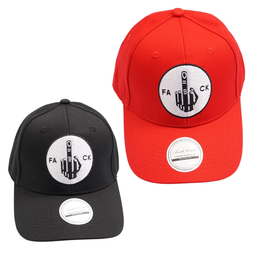 Middle Finger Baseball Cap Embroidered Curved Brim Trucker Hat Festival ...