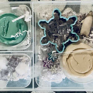 Winter Penguin Sensory Play Dough Kit - Etsy