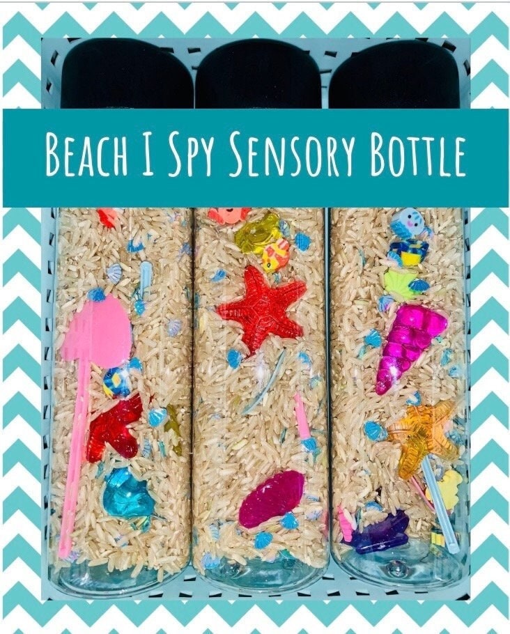 Beach I Spy Sensory Bottle - Etsy