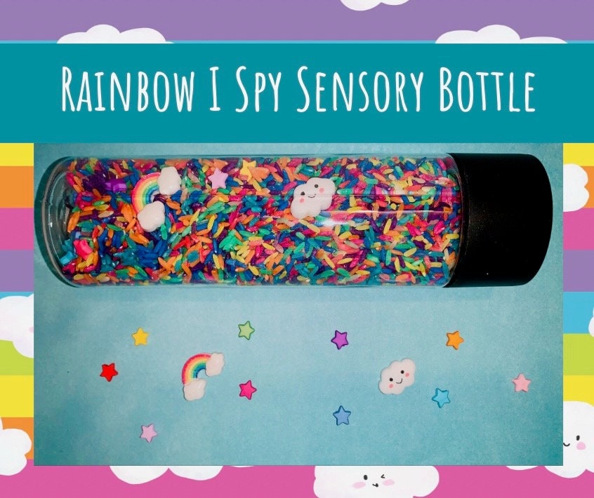 Rainbow I Spy Sensory Bottle - Etsy