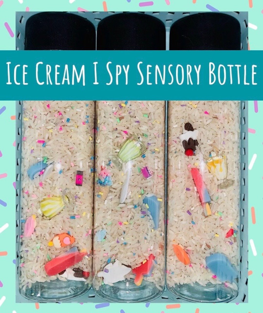 Ice Cream I Spy Sensory Bottle - Etsy