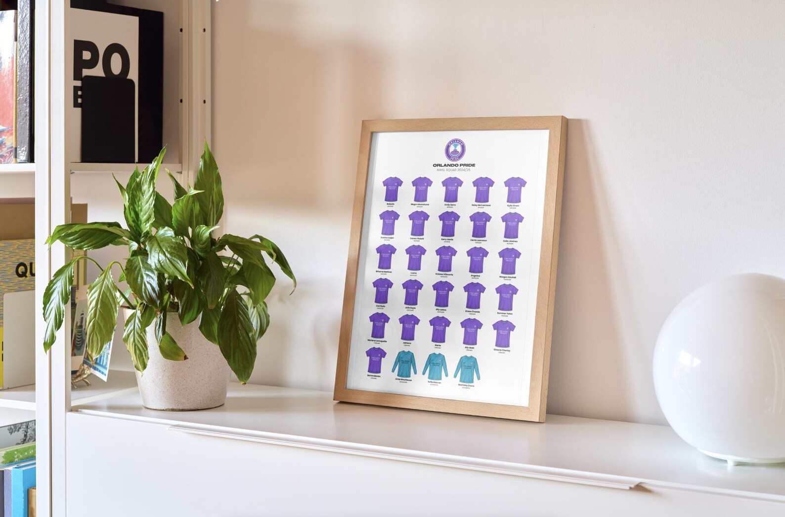 Orlando Pride NWSL 2024-25 Squad Poster Gift, Orlando Pride NWSL Women ...