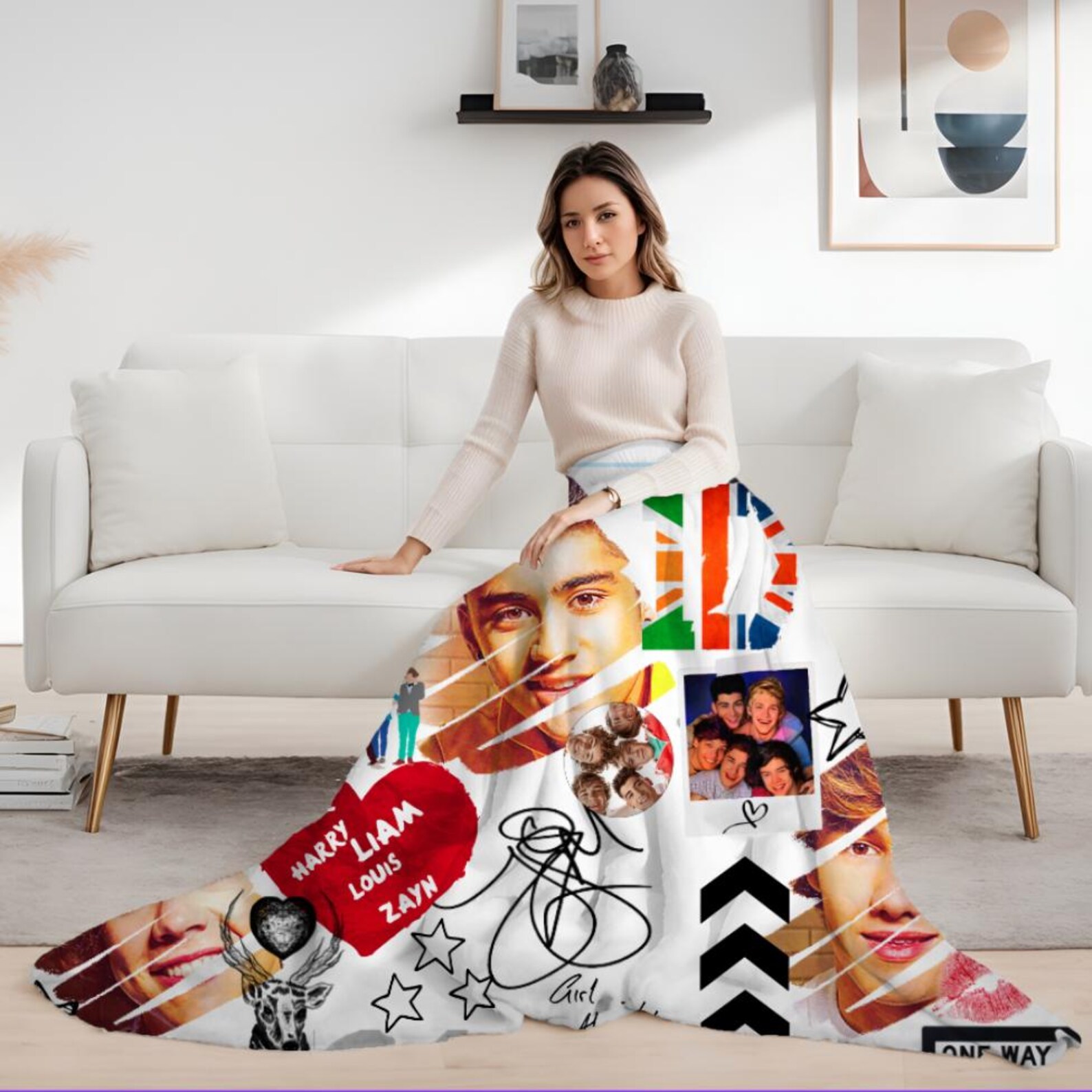 One Direction Blanket | Liam Payne | Plush Blanket | Gift for Her | 1D ...