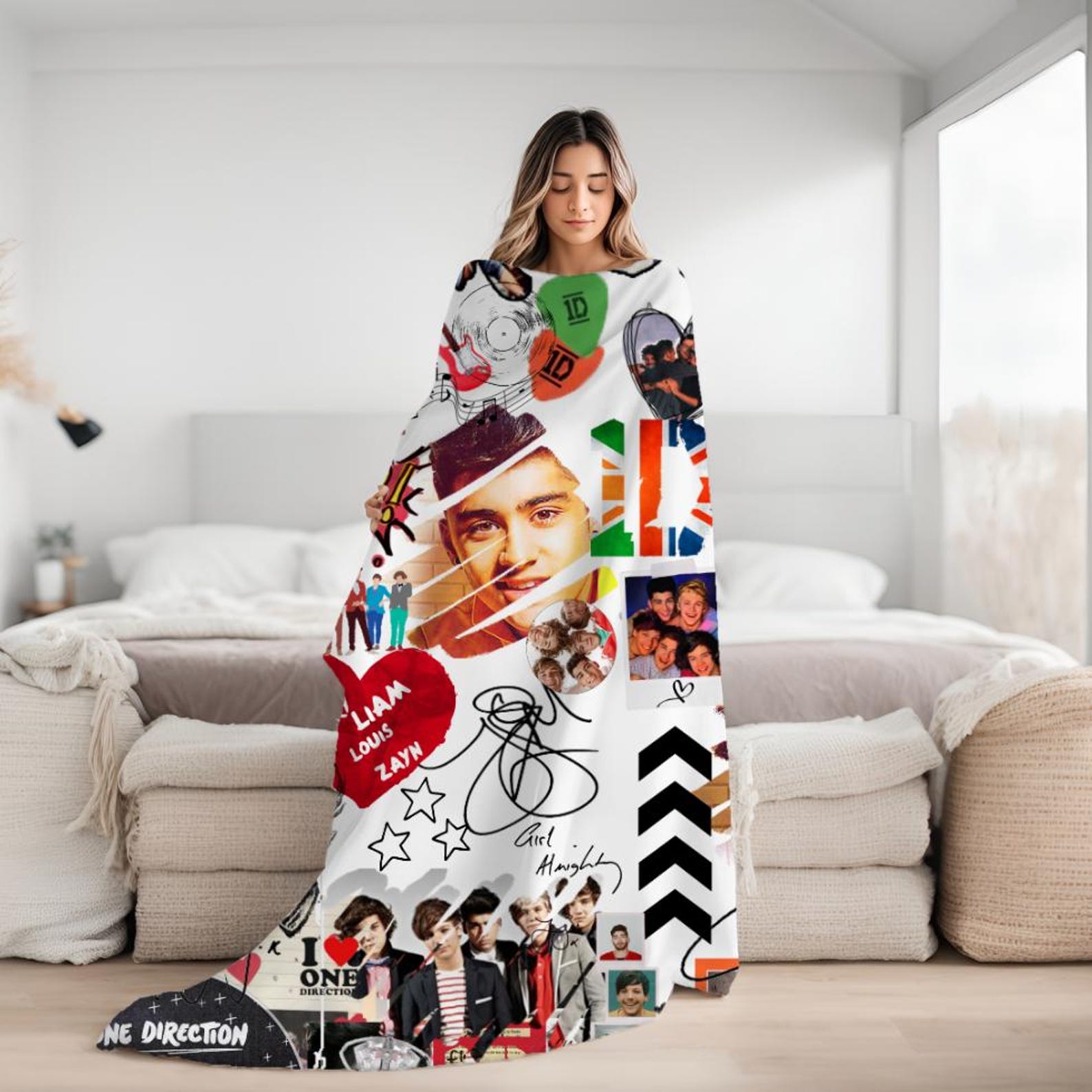 One Direction Blanket | Liam Payne | Plush Blanket | Gift for Her | 1D ...