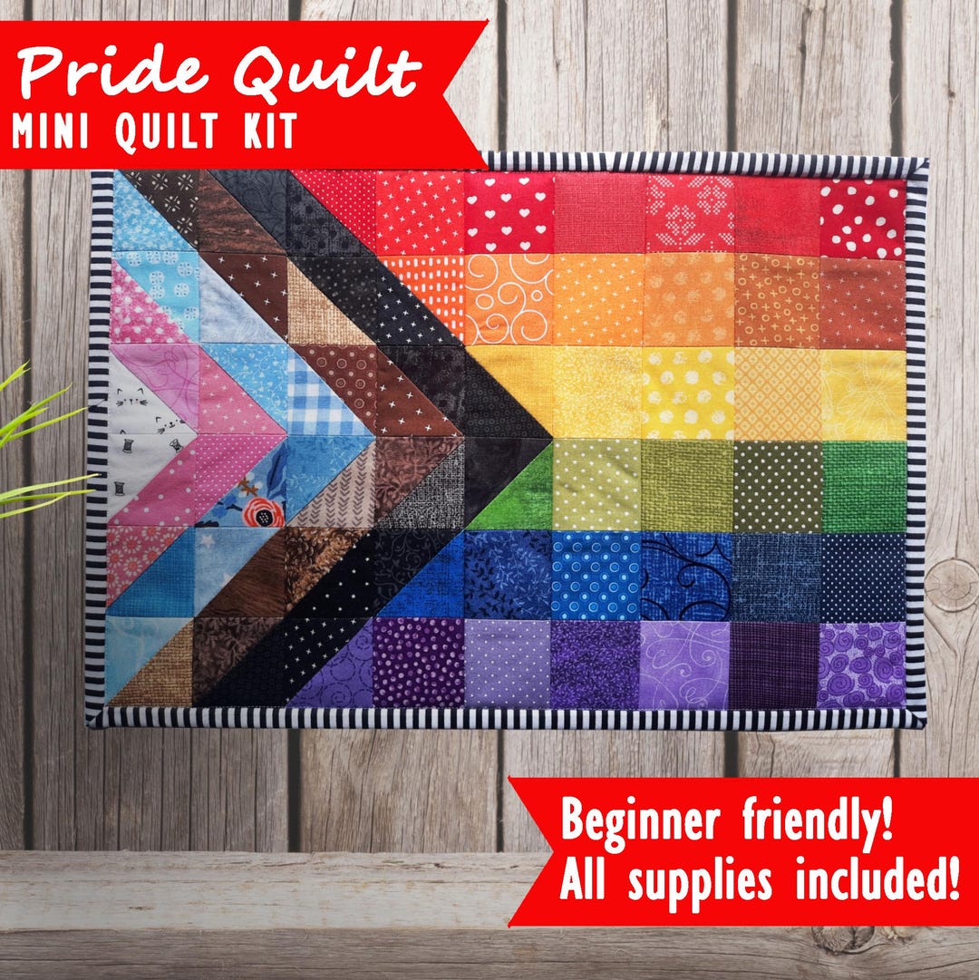 Pride Flag Pre Cut Quilt Kit + Pattern - Etsy