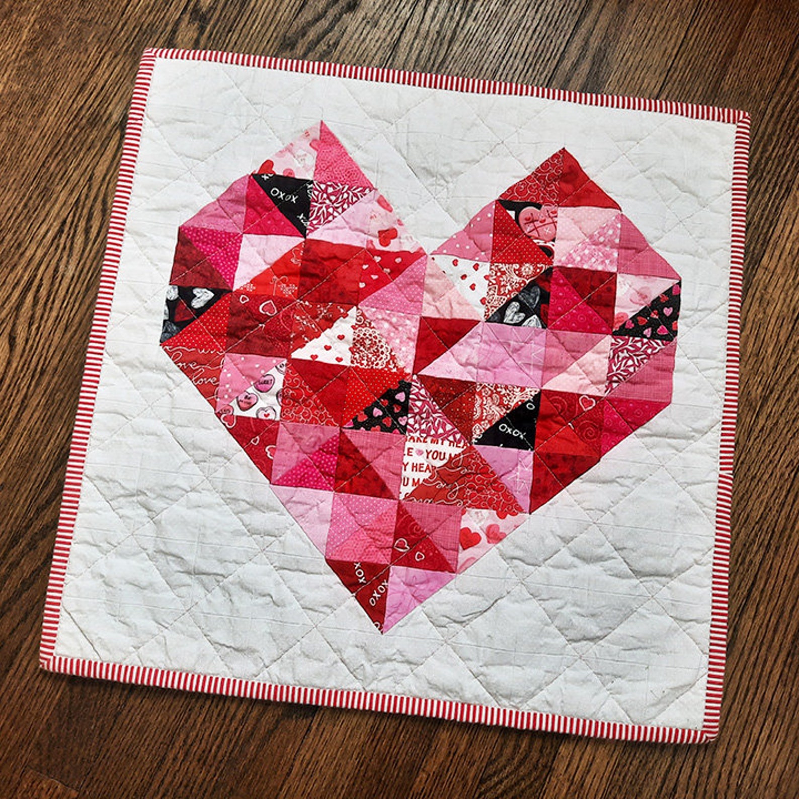 Fractured Heart Mini Quilt Kit and Pattern - Etsy