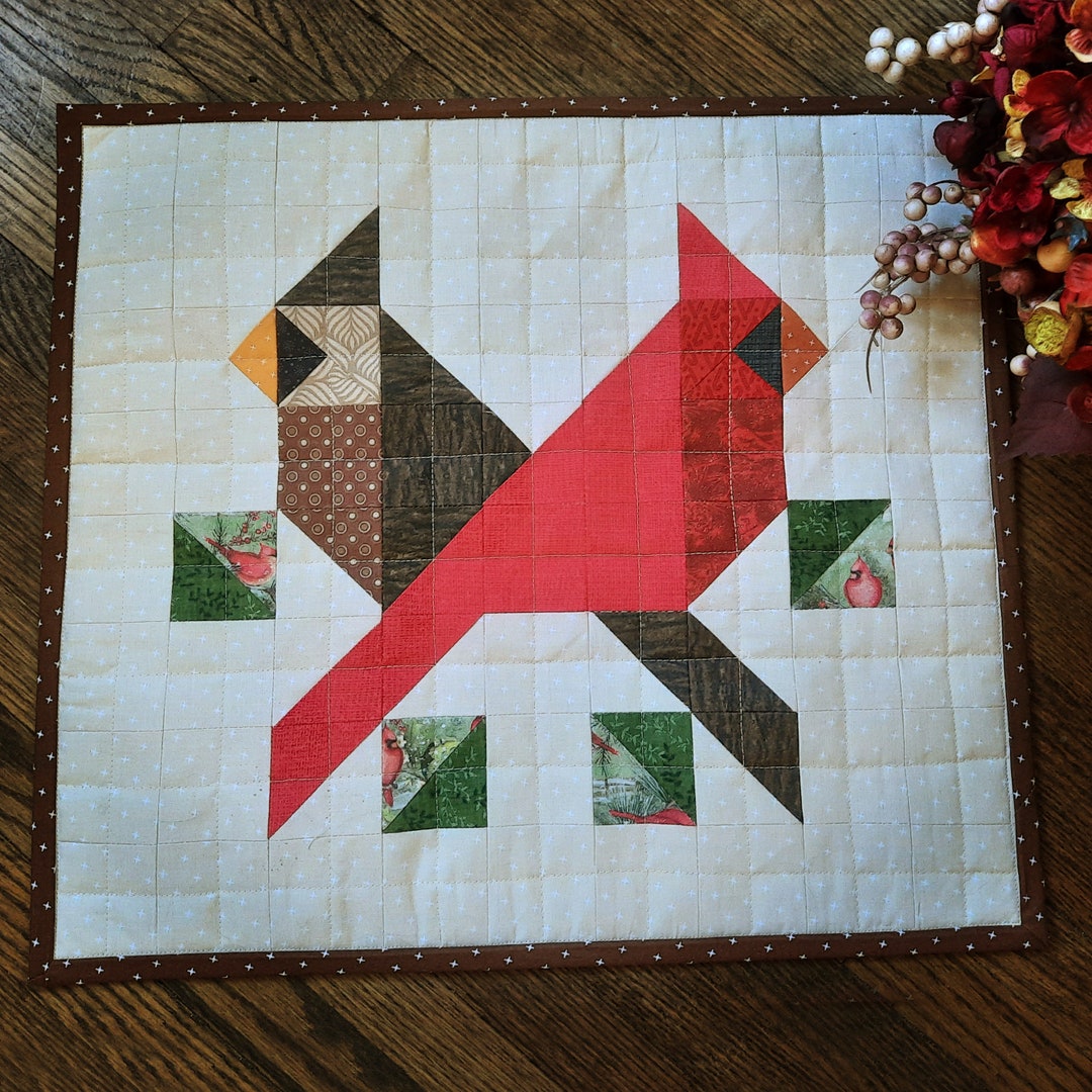 Christmas Cardinals Mini Quilt Kit - Etsy