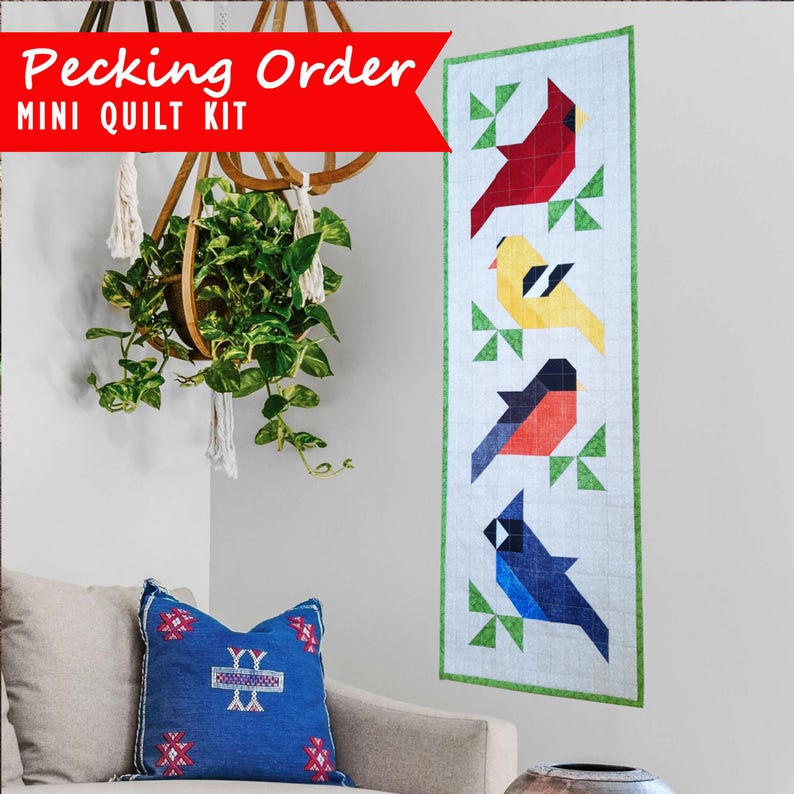 Pecking Order Pre Cut Quilt Kit + Pattern - Etsy