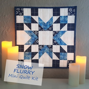 Snow Flurry Mini Quilt Kit Pattern - Etsy