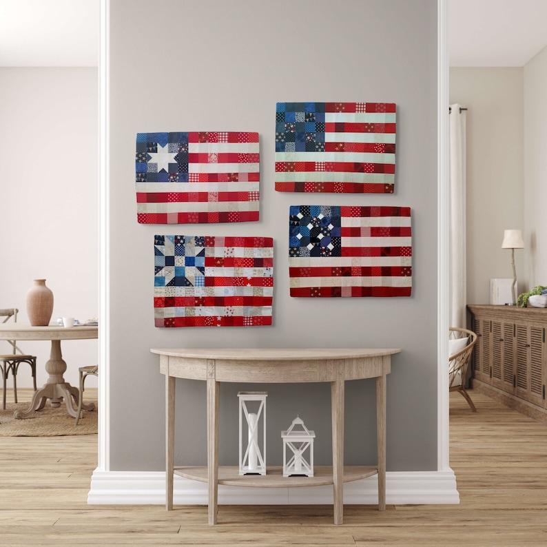 American Flag Quilt Kit + Pattern - Etsy