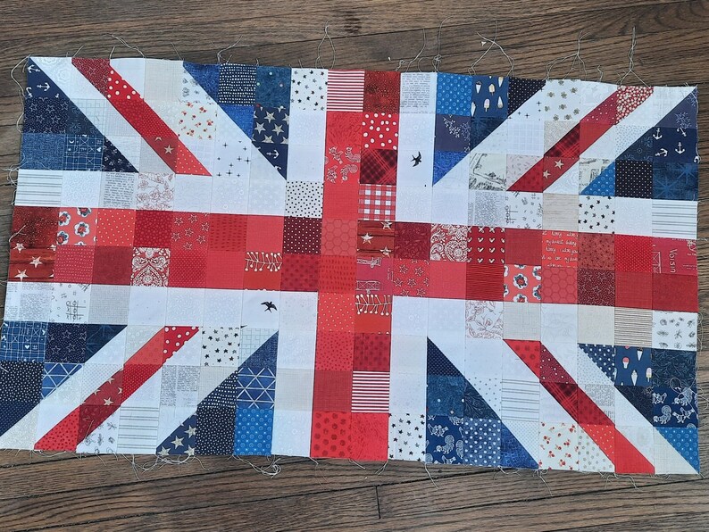 Uk Union Jack Flag Quilt Kit and Pattern - Etsy