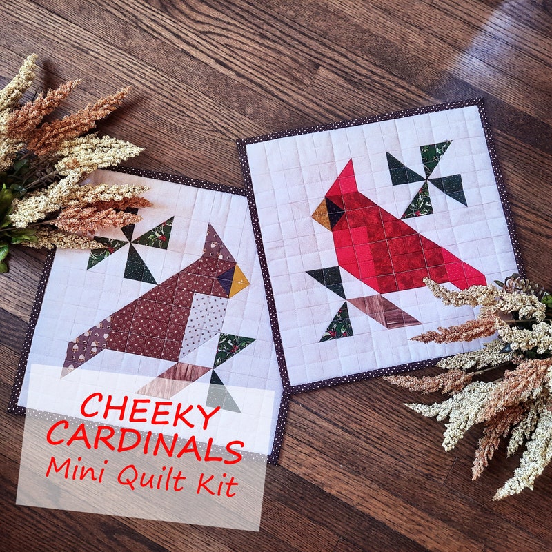 Cardinal Quilt Block - Etsy