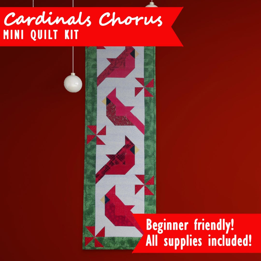 Cardinals Chorus Pre Cut Quilt Kit + Pattern - Etsy