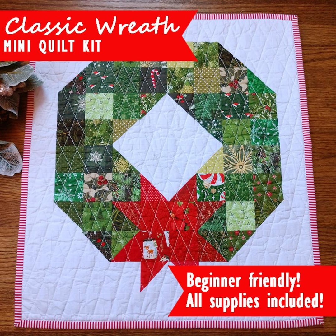 Classic Wreath Pre Cut Quilt Kit + Pattern - Etsy