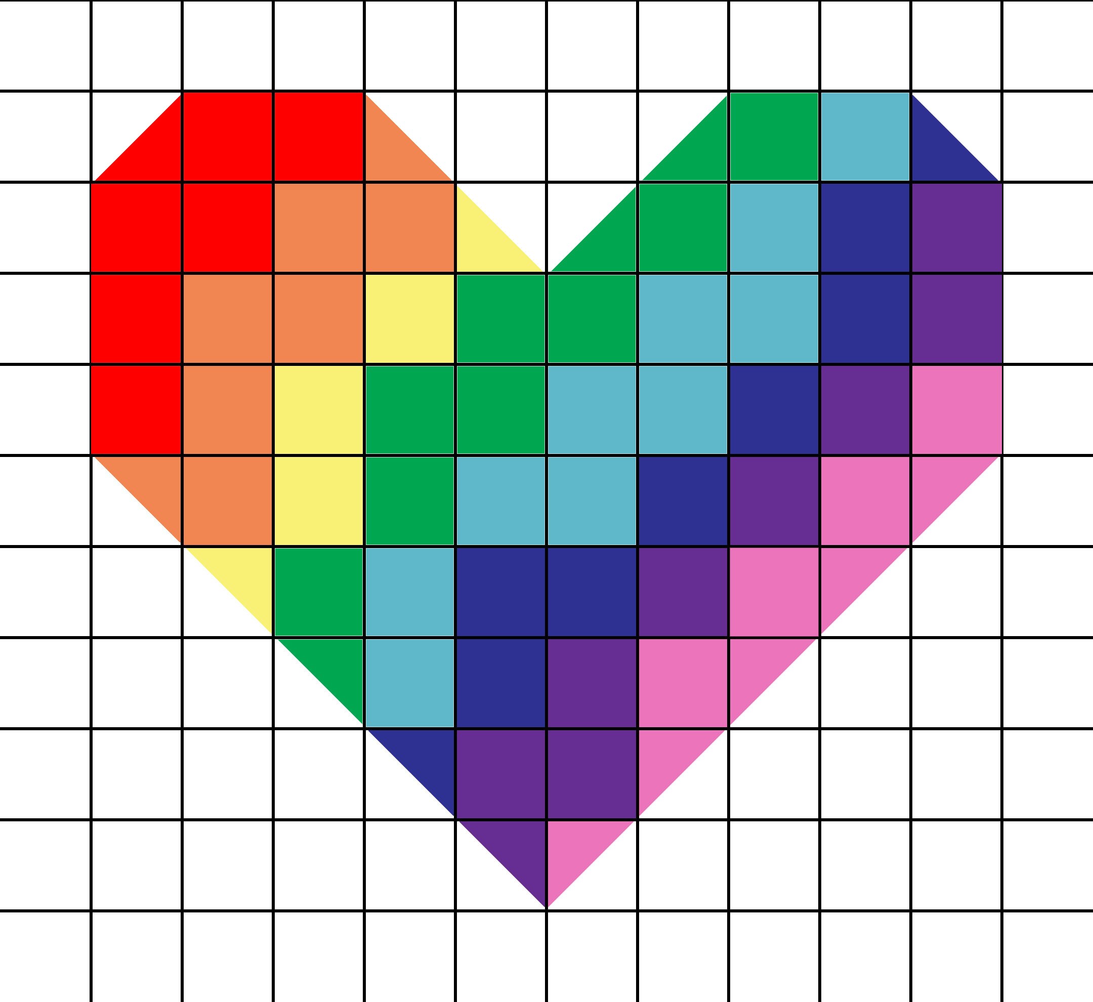 Pride Heart Flag Quilt Pattern - Etsy