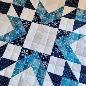 Snow Flurry Mini Quilt Pattern PRINTED COPY - Etsy