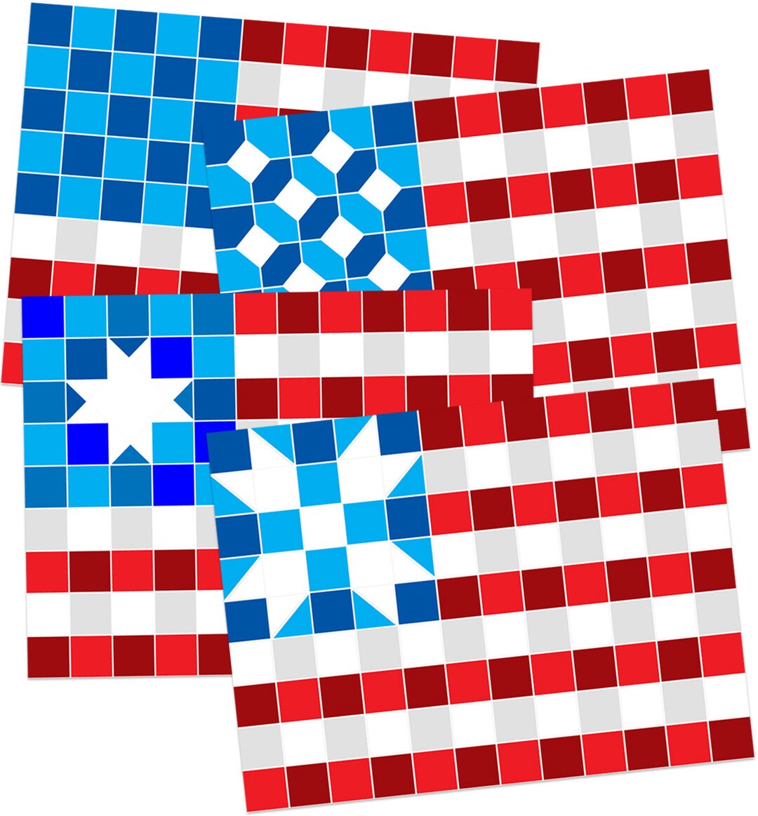 American Flag Mini Quilt Pattern PDF - Etsy