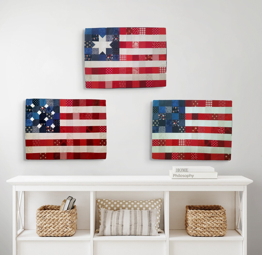 American Flag Quilt Kit Pattern - Etsy