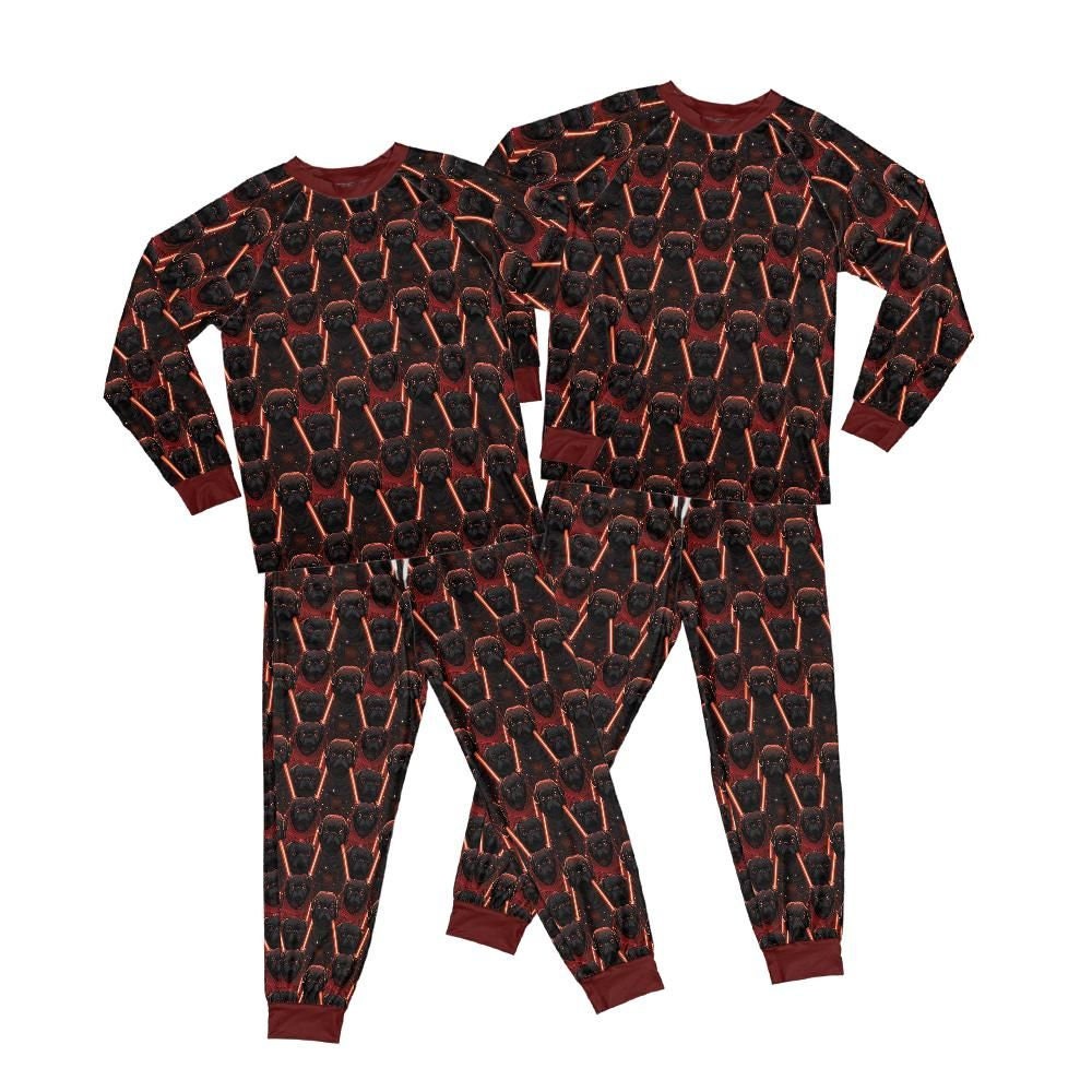 Dark Force Pug Matching Pug Family Pajamas, Great Gift for Pug Lover ...
