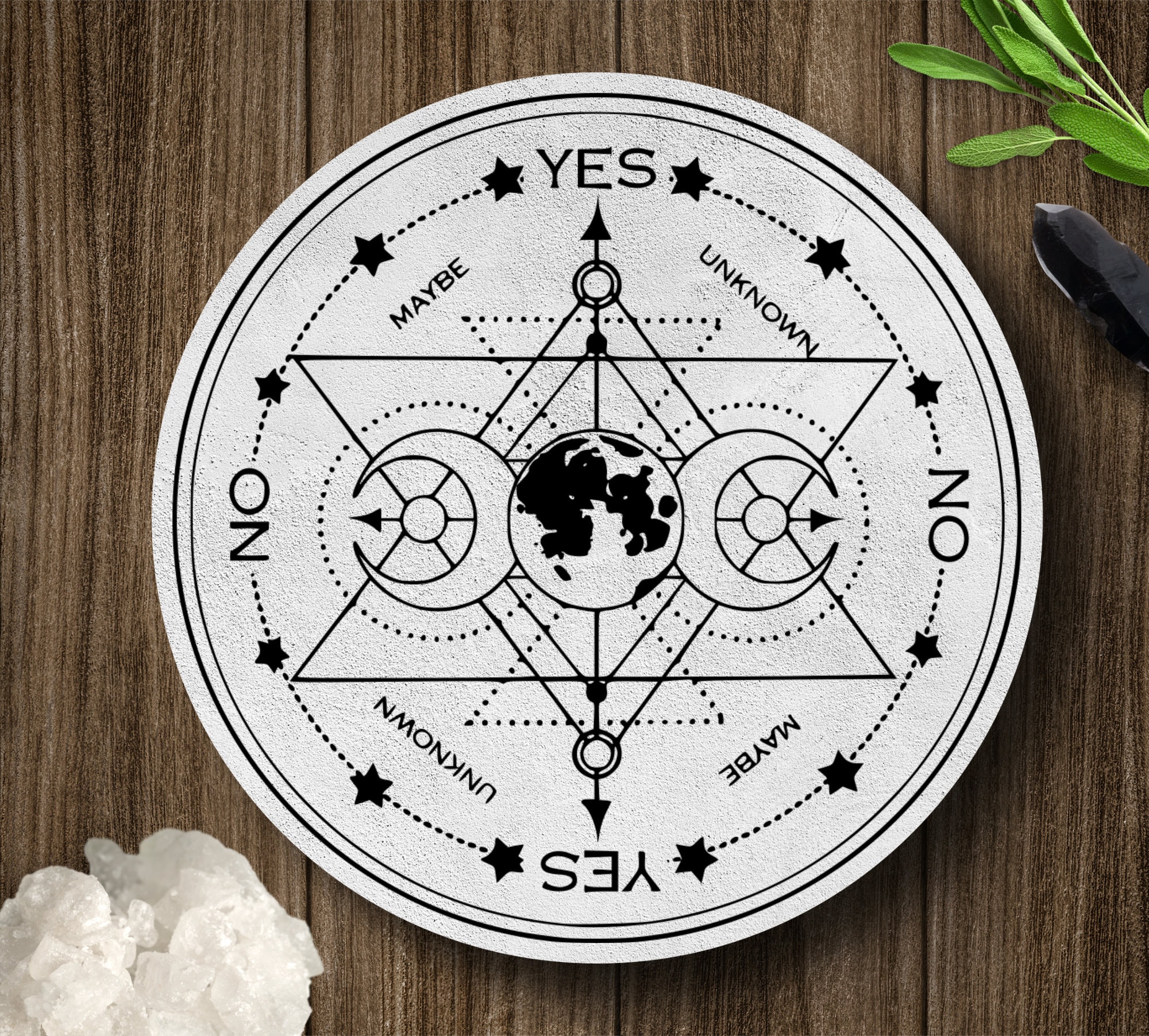Triple Goddess Divination Board Svg, Altar Tile Svg, Celestial Svg ...
