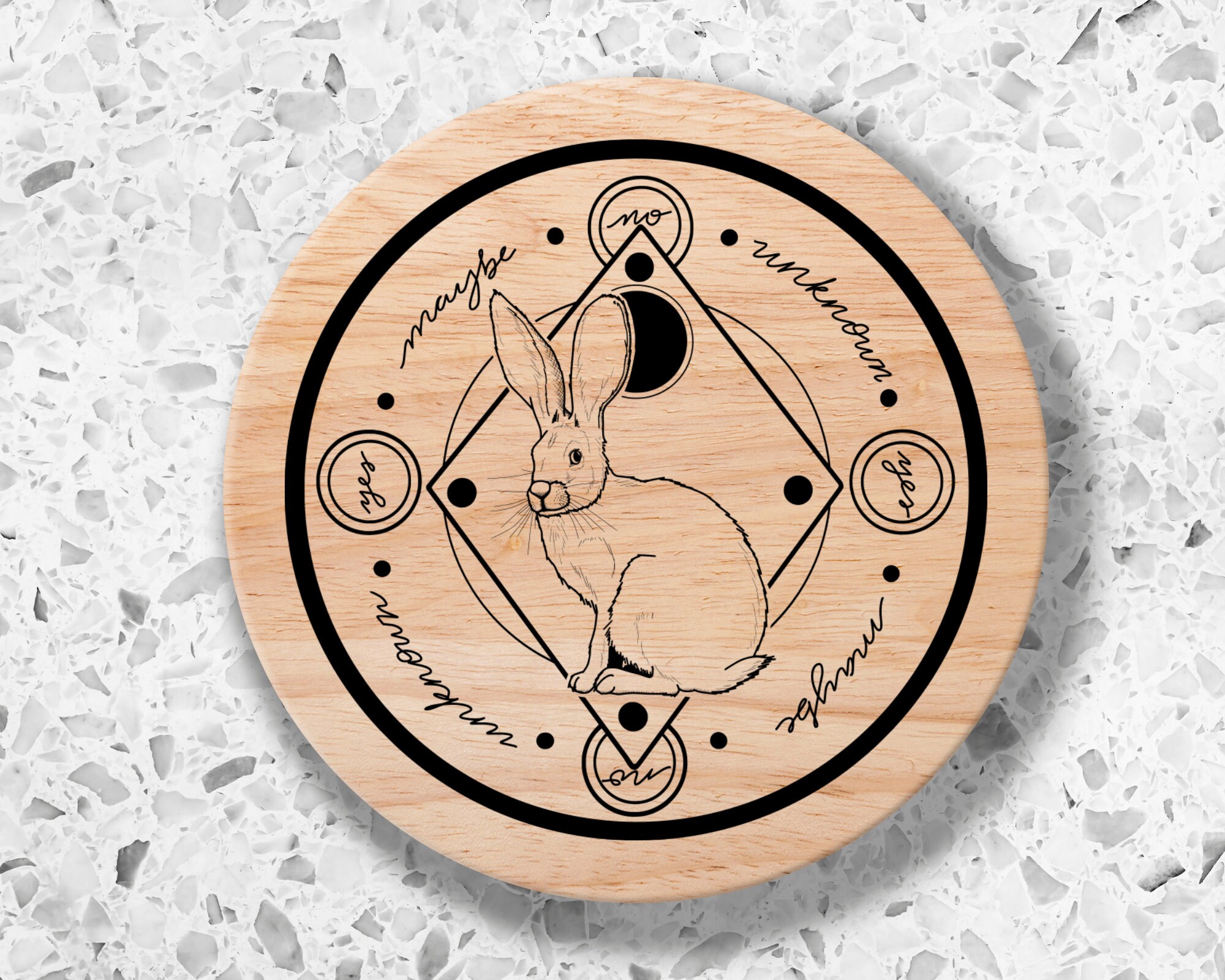 Hare Divination Board Svg Rabbit Svg Celestial Svg Witch - Etsy