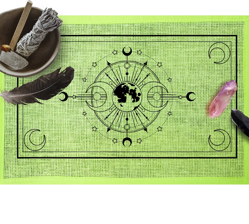 Triple Goddess Altar Cloth Svg, Altar Tile Svg, Crystal Grid Svg ...