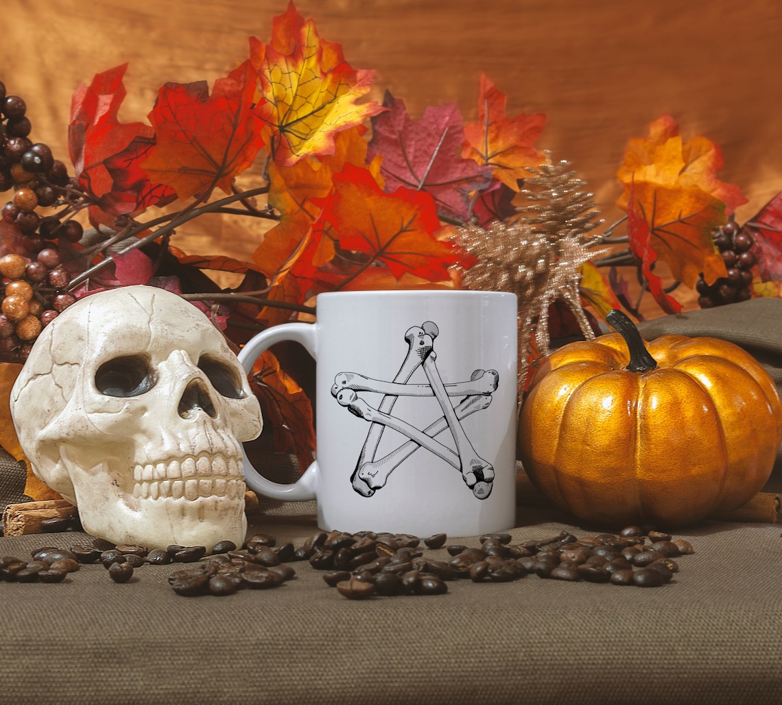 Bone Pentacle Svg, Pentagram Svg, Goth Svg, Witch Svg, Witchcraft Svg ...