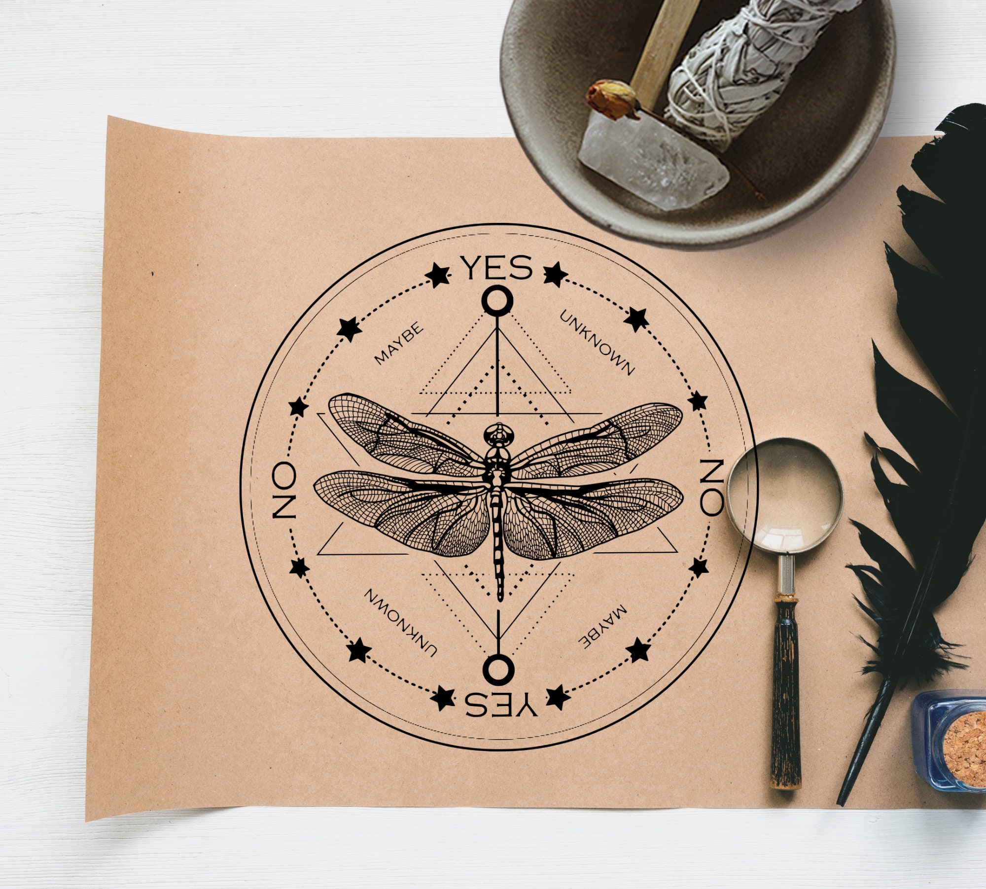 Dragonfly Divination Board Svg Magic Svg Celestial Svg - Etsy