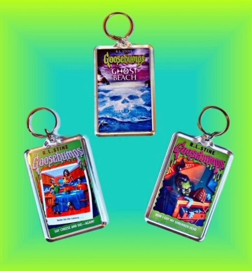Goosebumps Inspired Keychains (double-sided), 90s Gifts, Goosebumps Book Covers, 90s Party ...