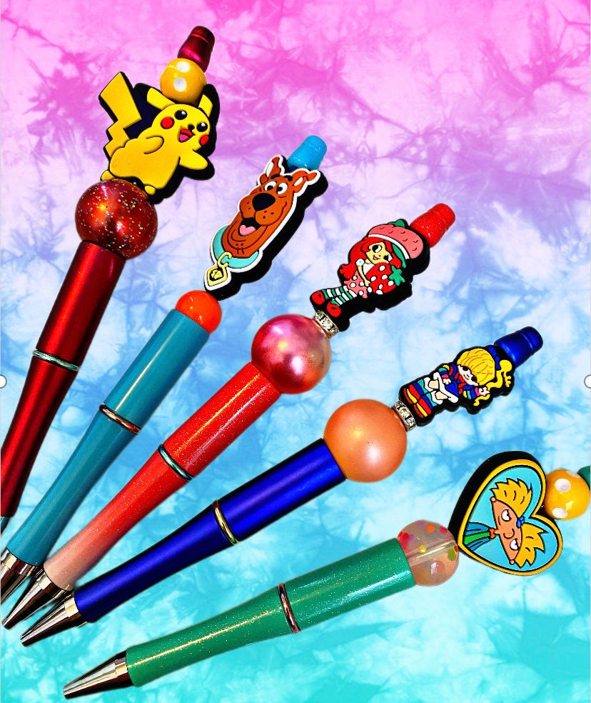 Custom Beaded Pens , 90s Gifts, 80s Pens , Coworker Gift Ideas - Etsy