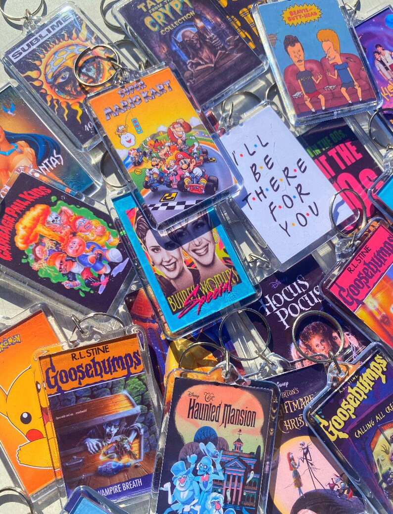 90s Keychains(double Sided), 90s Gifts, Acrylic Keychains - Etsy