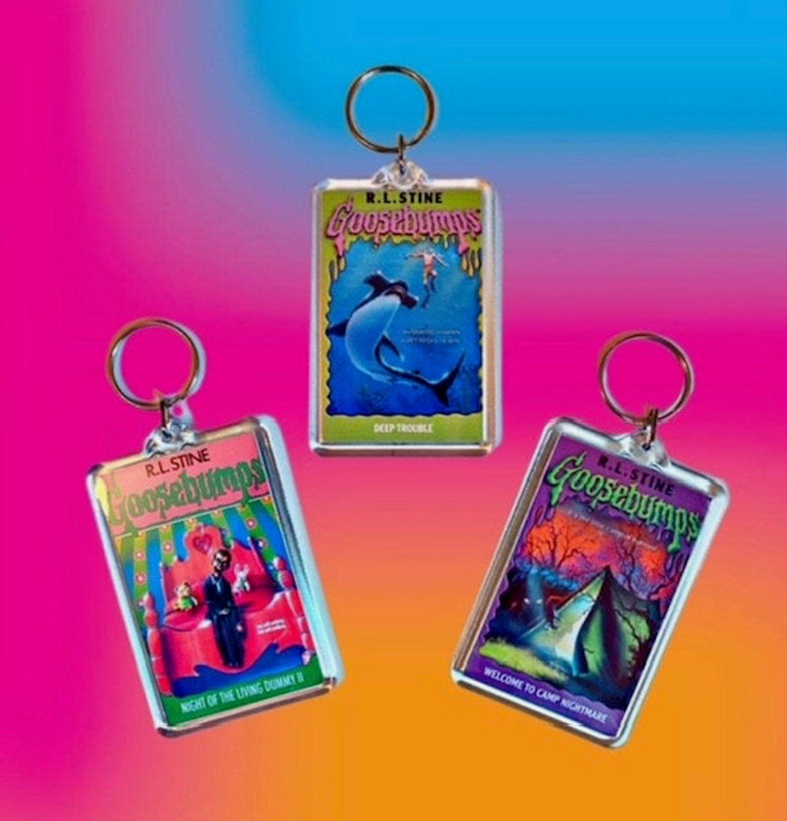 Goosebumps Inspired Keychains (double-sided), 90s Gifts, Goosebumps ...
