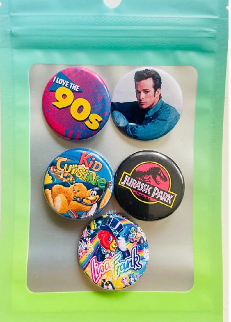 90s Buttons 5 Pack , 90s Party Favors, 90s Pins - Etsy UK