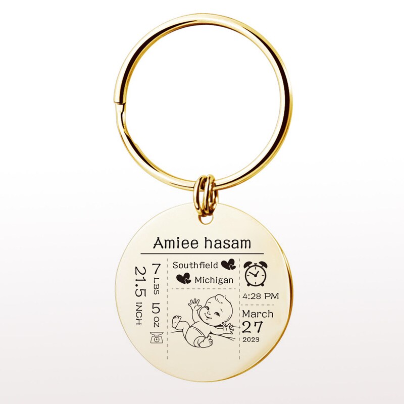 Handprint Keychain - Etsy