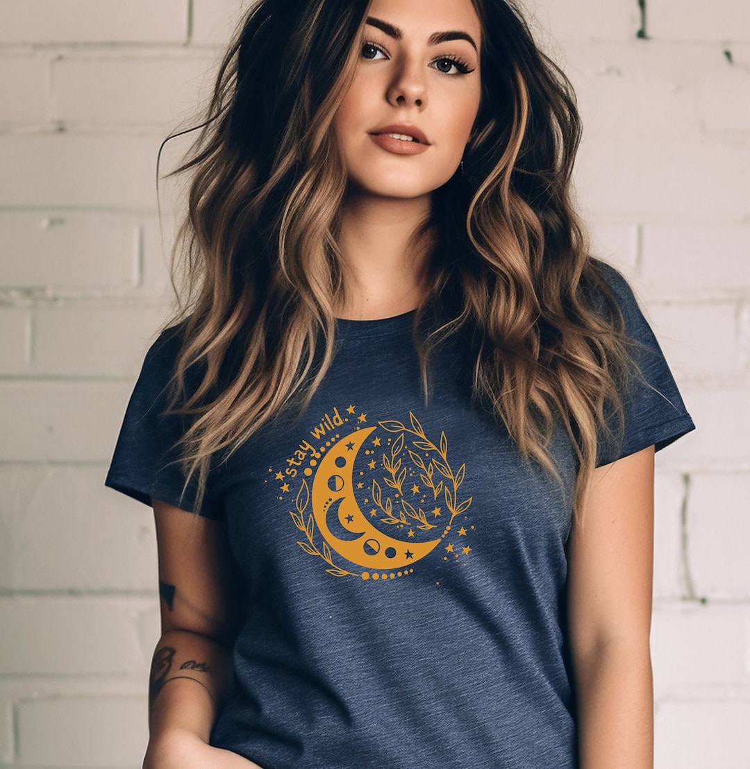 Stay Wild, Moon Shirt, Halloween Shirt, Moon Phases Shirt, Witch Shirt ...