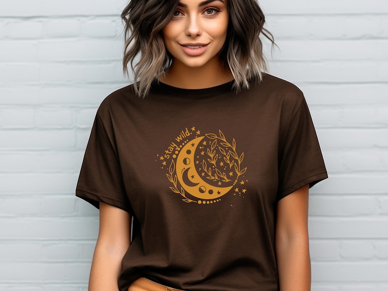 Stay Wild, Moon Shirt, Halloween Shirt, Moon Phases Shirt, Witch Shirt ...