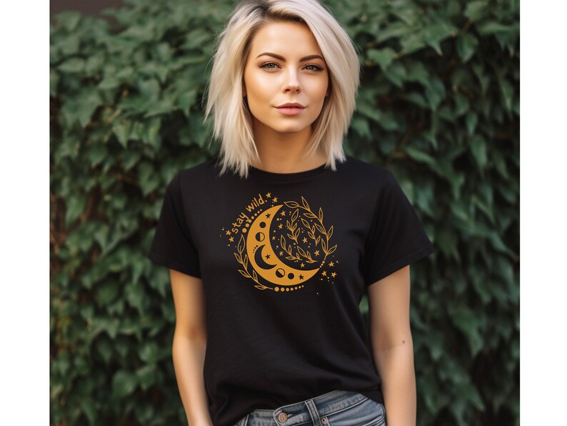 Stay Wild, Moon Shirt, Halloween Shirt, Moon Phases Shirt, Witch Shirt ...