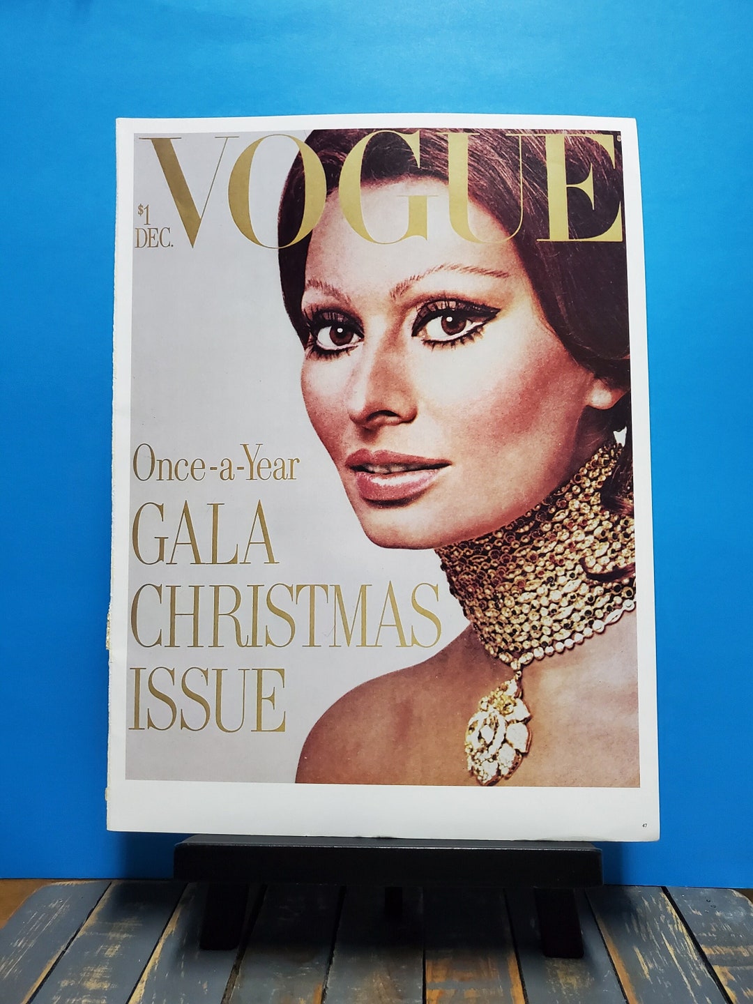 Vintage Fashion Magazine Cover Wall Art Poster Vintage Vogue Magazine ...