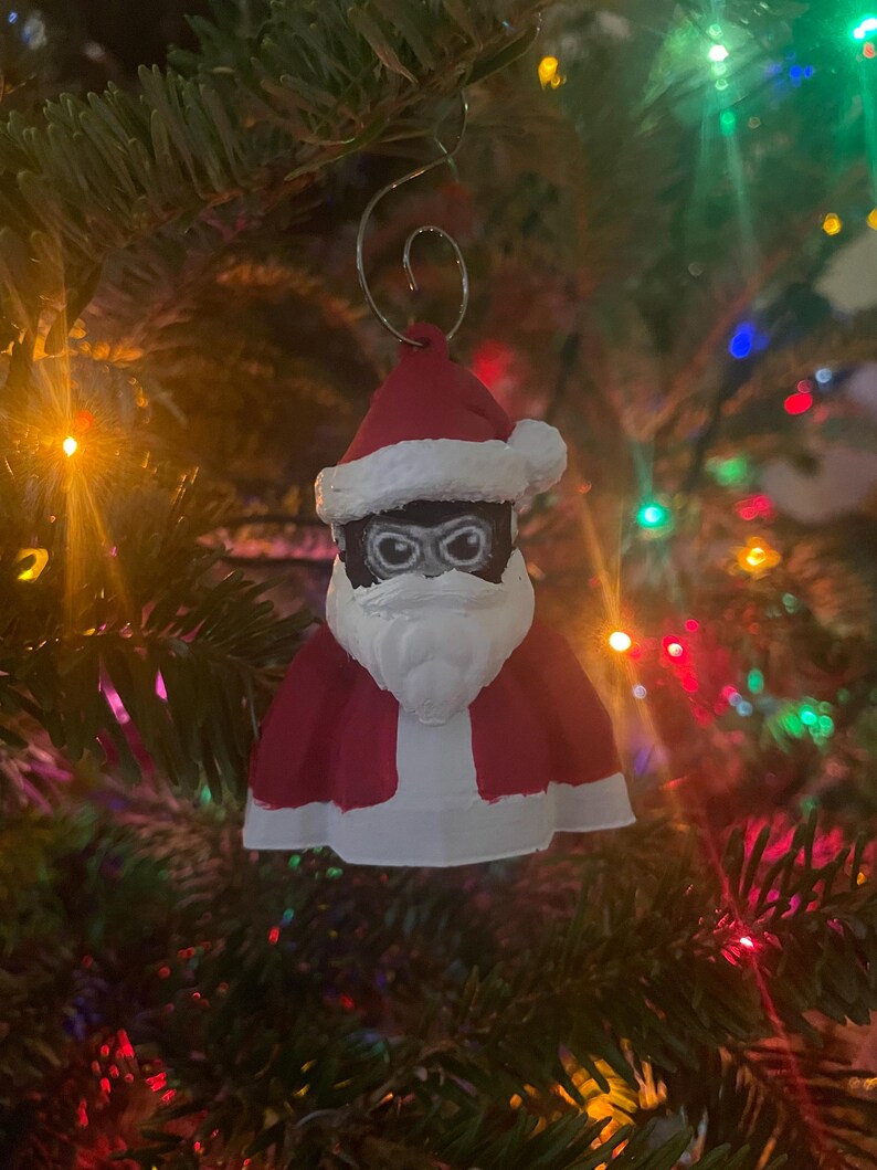Festive 3D Printed Gorilla Tag Figure 2-inch Bust for Stocking Stuffers ...