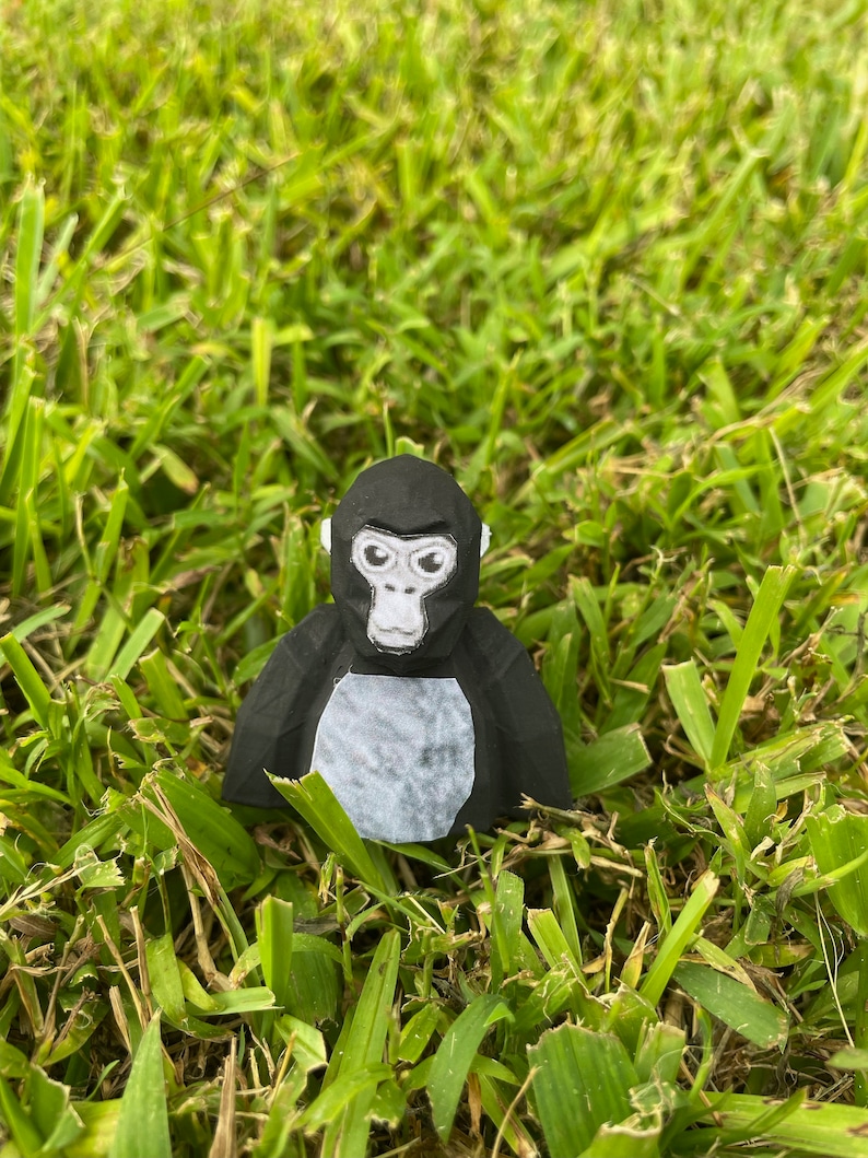 3D Printed Gorilla Tag 2 Inch Bust - Etsy