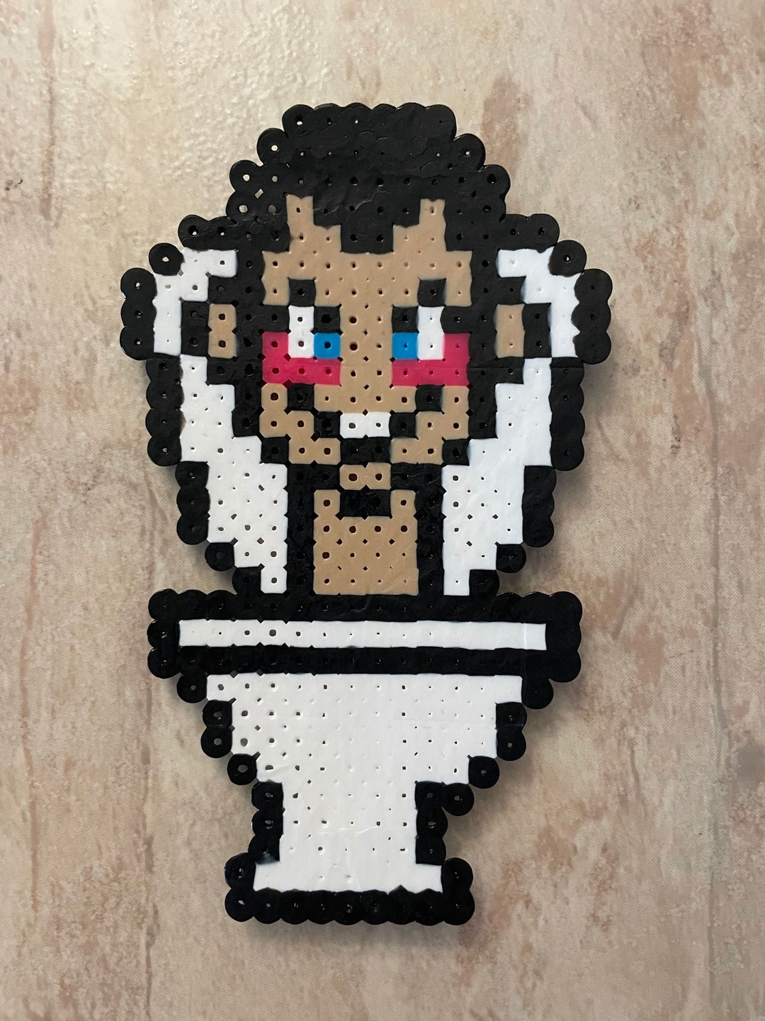 Skibidi Toilet Perler Beaded Decoration - Etsy