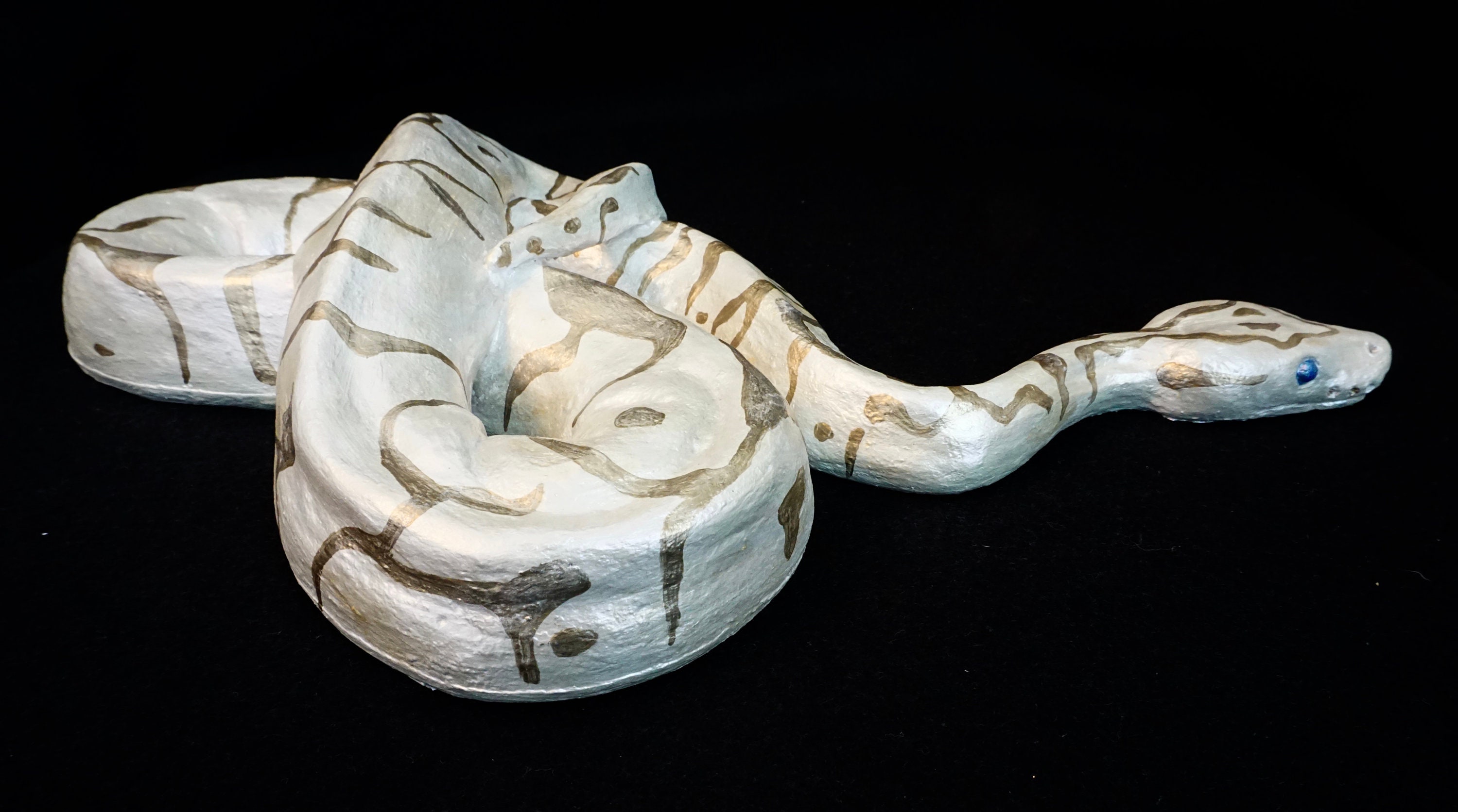 Snake, Ball Python Sculpture, Python, Serpent,handmade,hand Painted ...