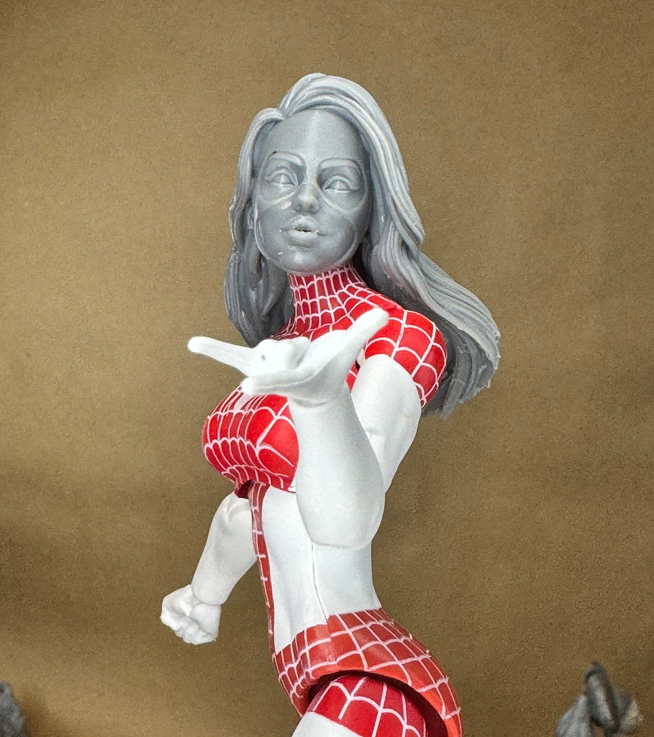 Custom SYDNEY SWEENEY Spider-Woman Kopf (Spiderverse Madame Web Film ...