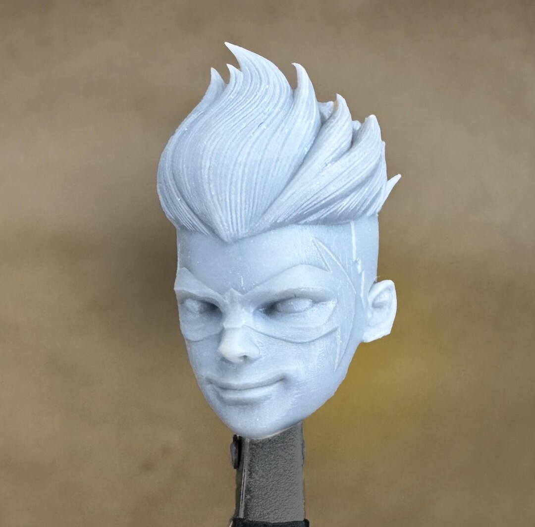 Custom BOY SIDEKICK Head (son #4) | 8K Resin Print for Action Figures ...