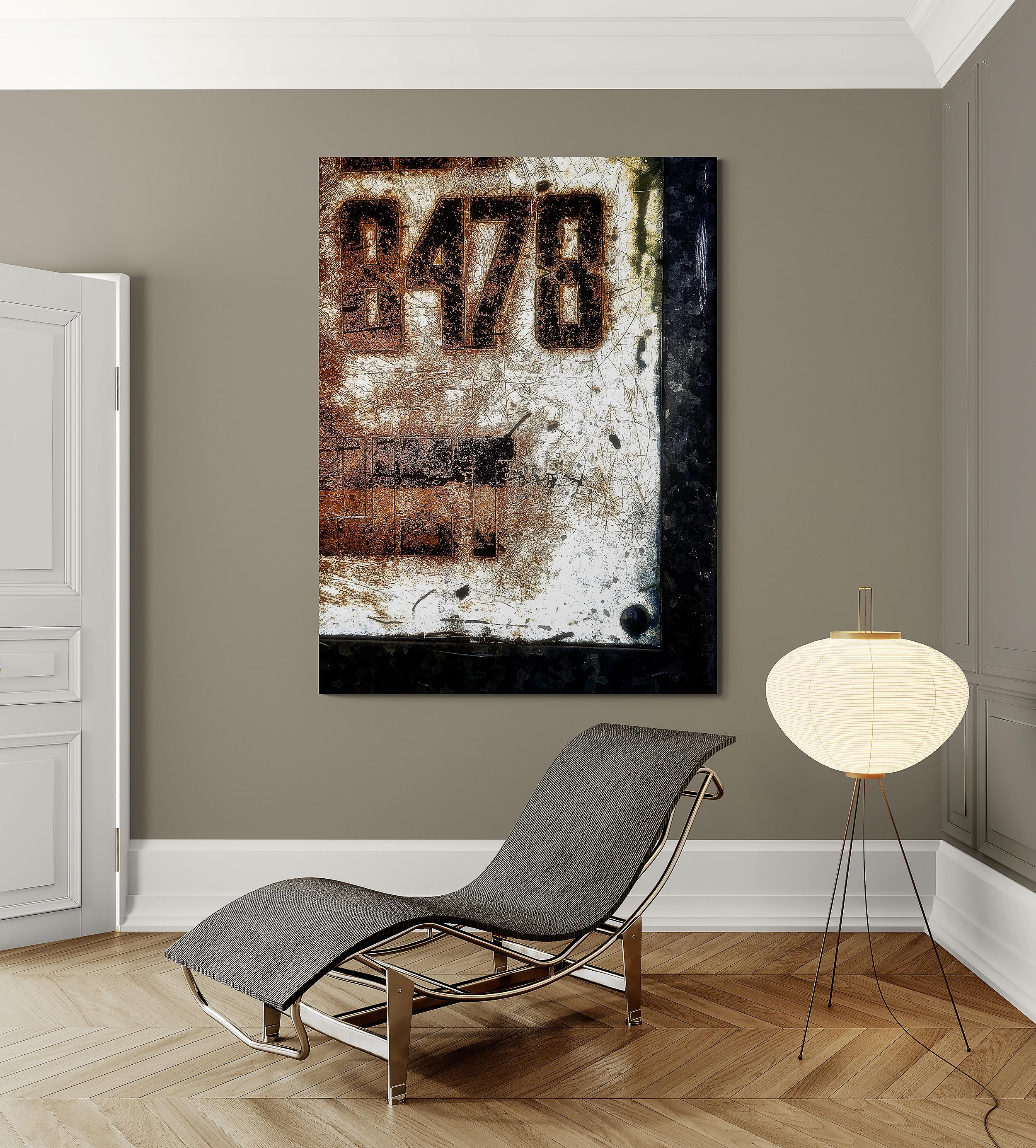 Rustic Metal Sign Print: Abstract Industrial Wall Art - Etsy