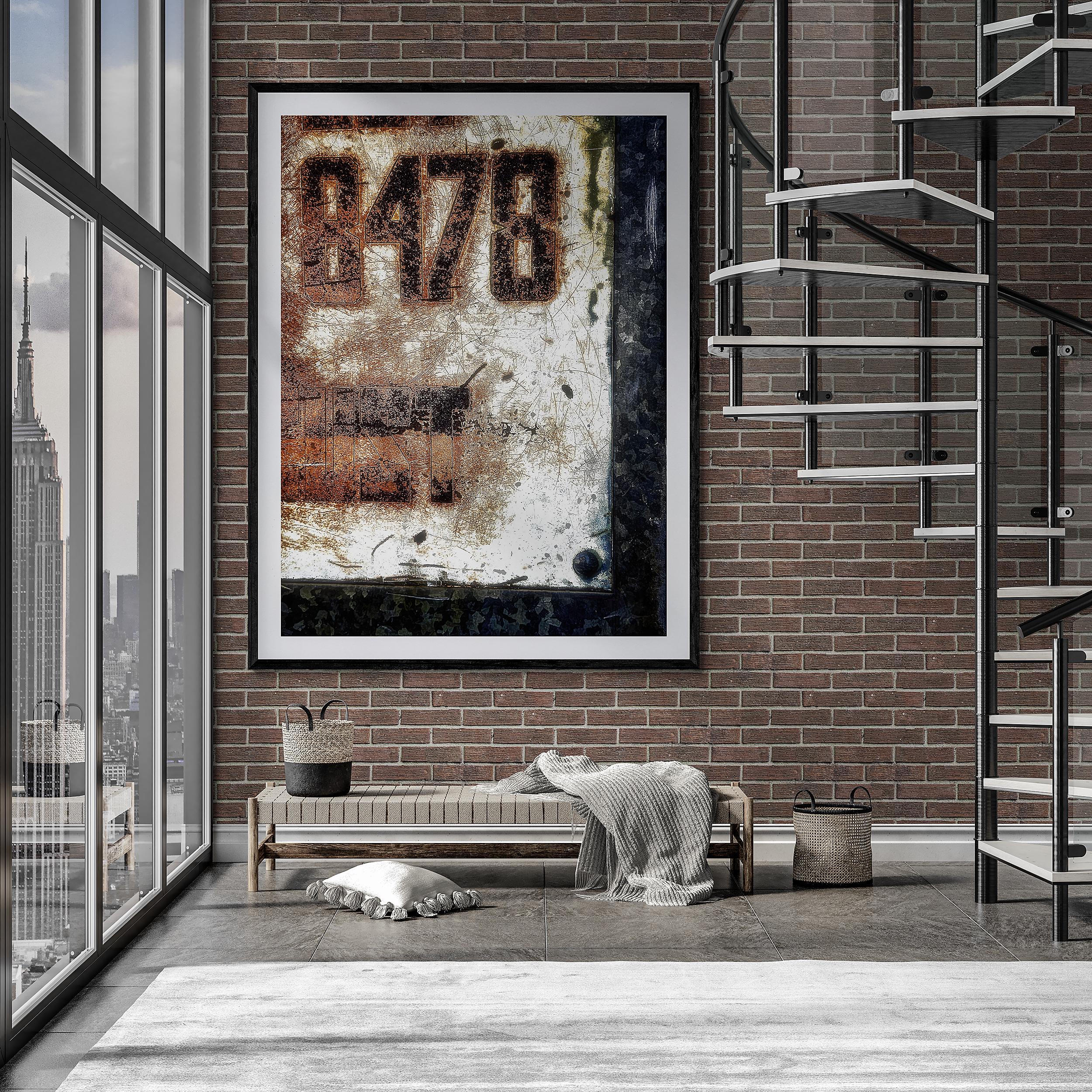 Rustic Metal Sign Print: Abstract Industrial Wall Art - Etsy