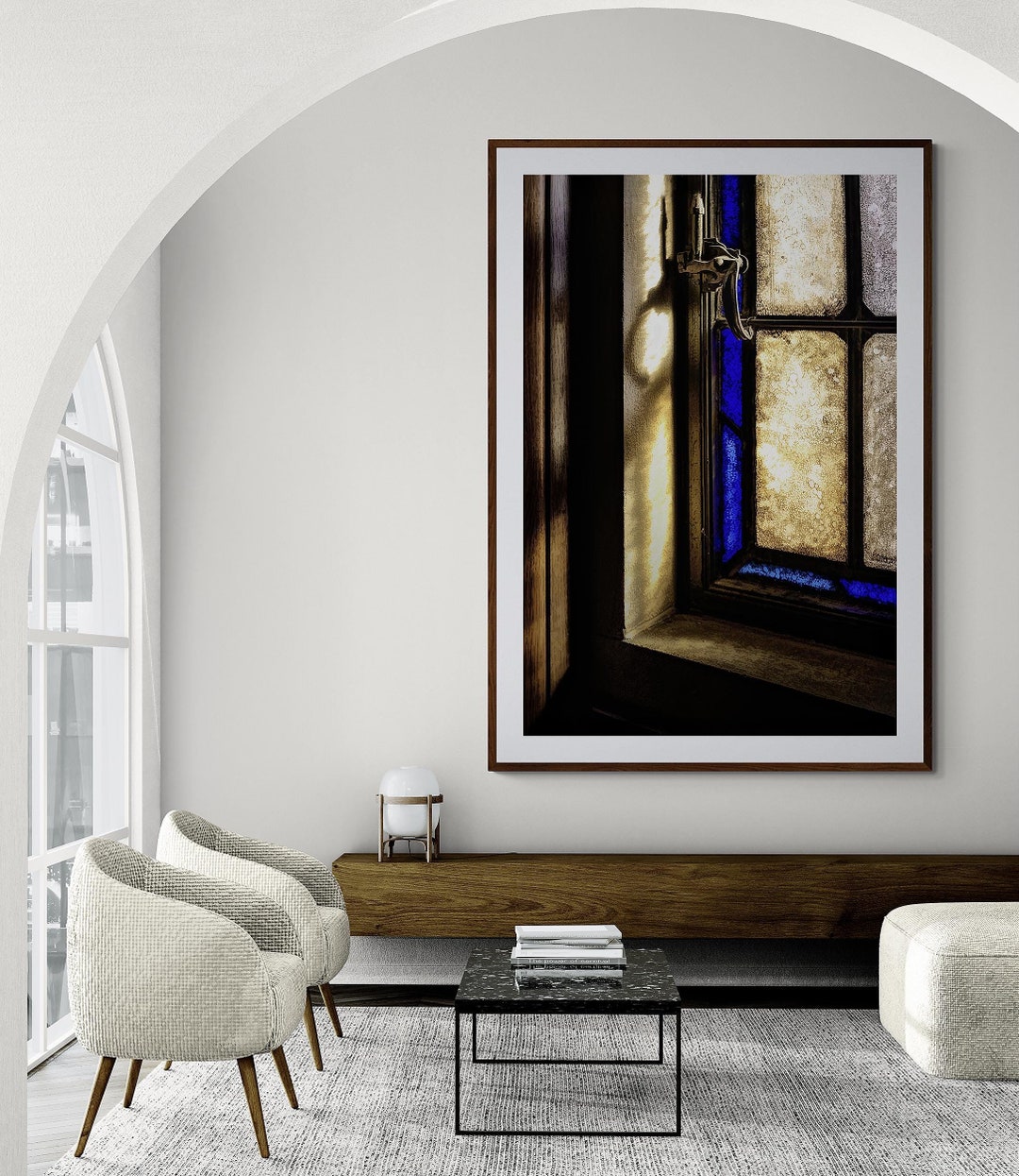 Antique Stained Glass Window Print: Gothic Home Decor - Etsy